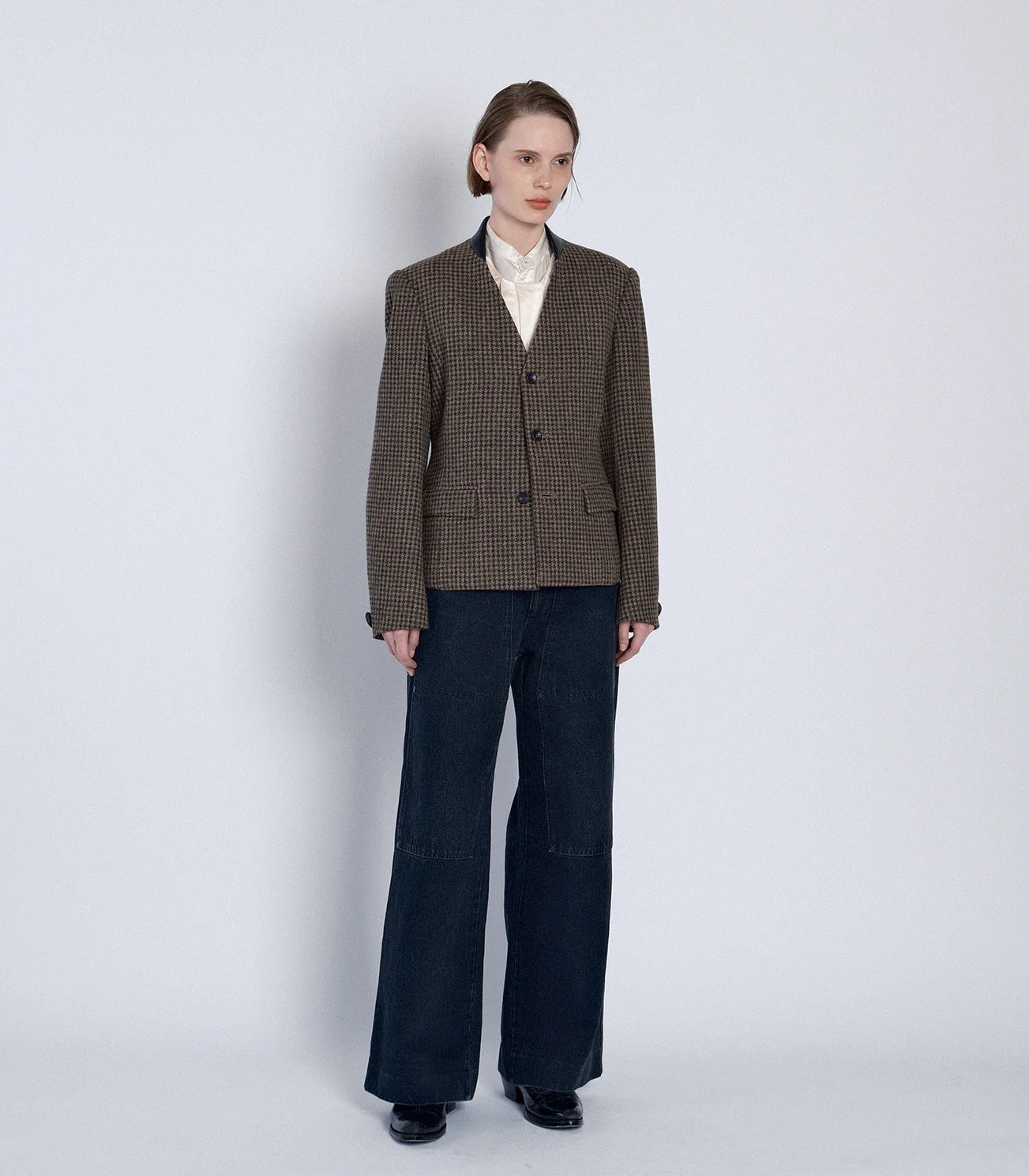 Zen Jacket in Brown Check – Superette